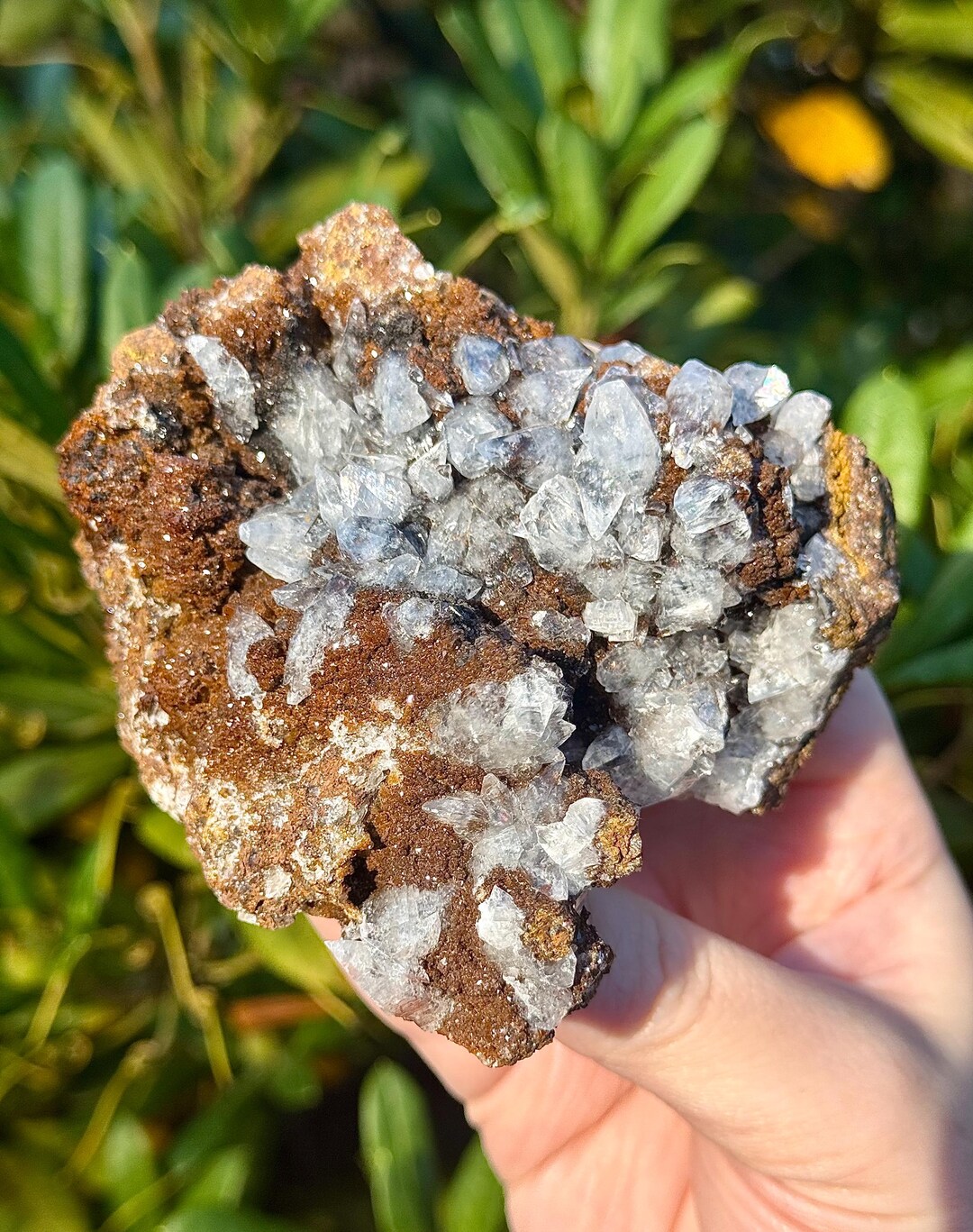 SPARKLY Manganese With Quartz, Calcite & Barite Crystal Cluster From ...