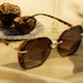 Tortoise Shell Hexagonal Front Lens Sunglasses - Etsy