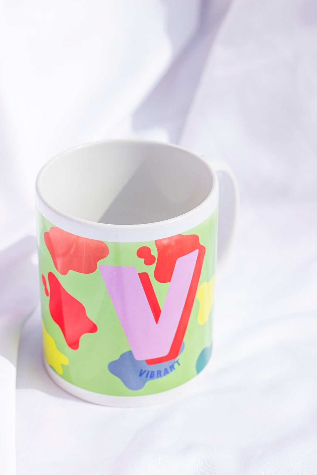 Colourful Alphabet Letter Mug - Etsy