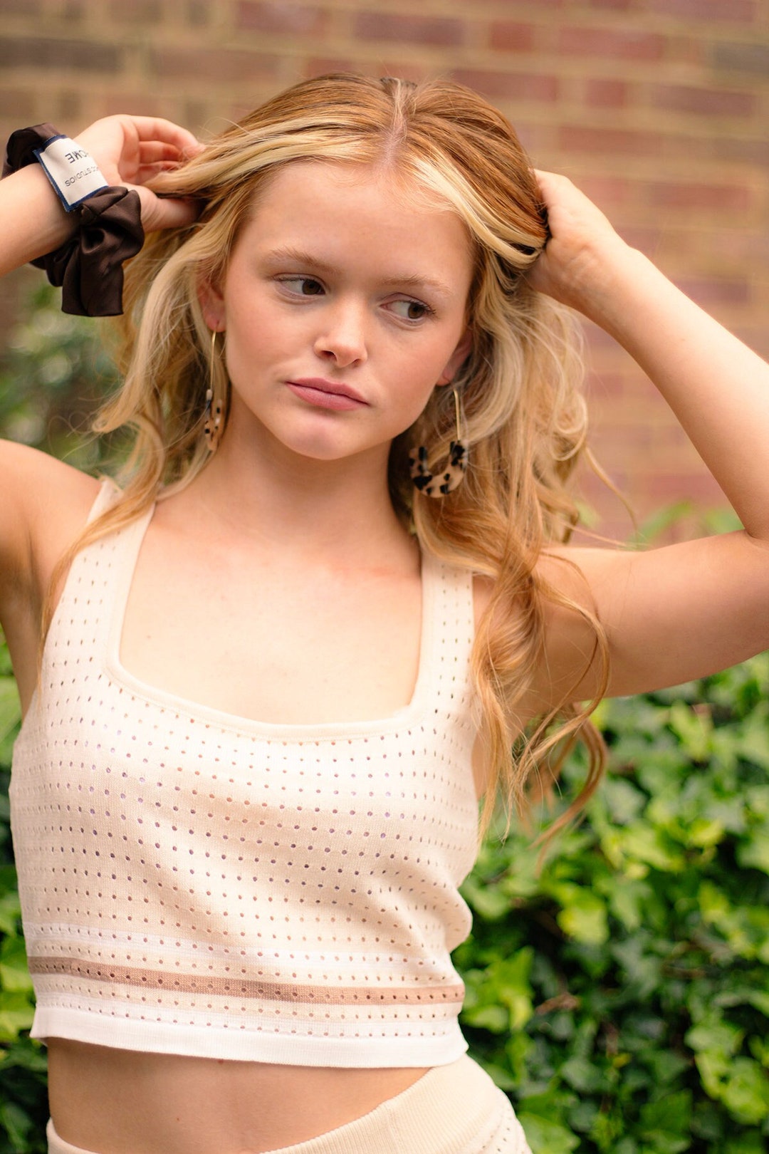 Satin Look Tag Scrunchie - Etsy