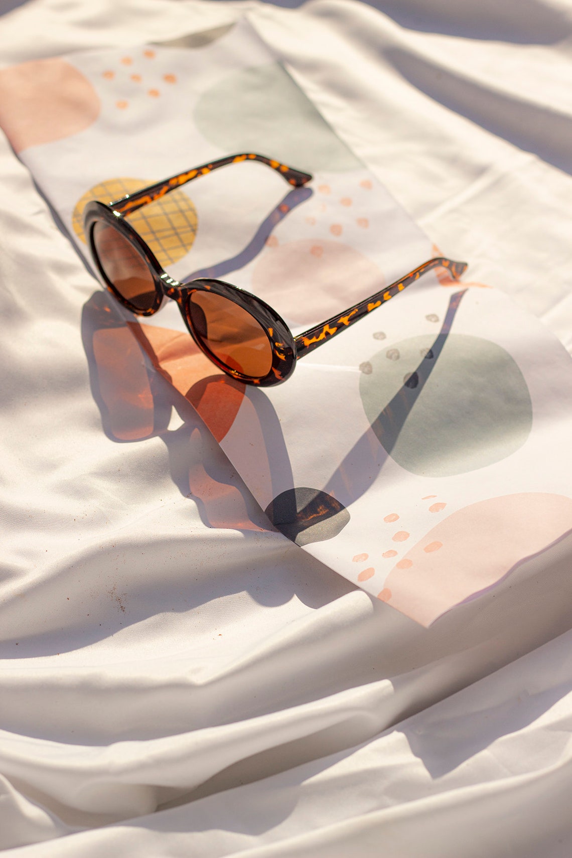 Tortoise Shell Rounded Oval Retro Style Sunglasses - Etsy