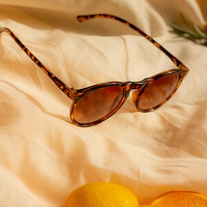 Tortoise Shell Classic Round Sunglasses - Etsy