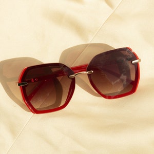 Tortoise Shell Hexagonal Front Lens Sunglasses - Etsy