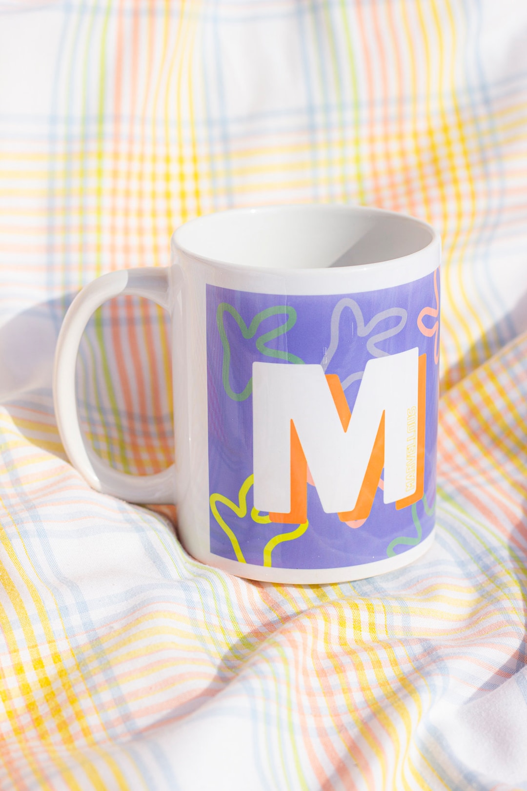 Colourful Alphabet Letter Mug - Etsy