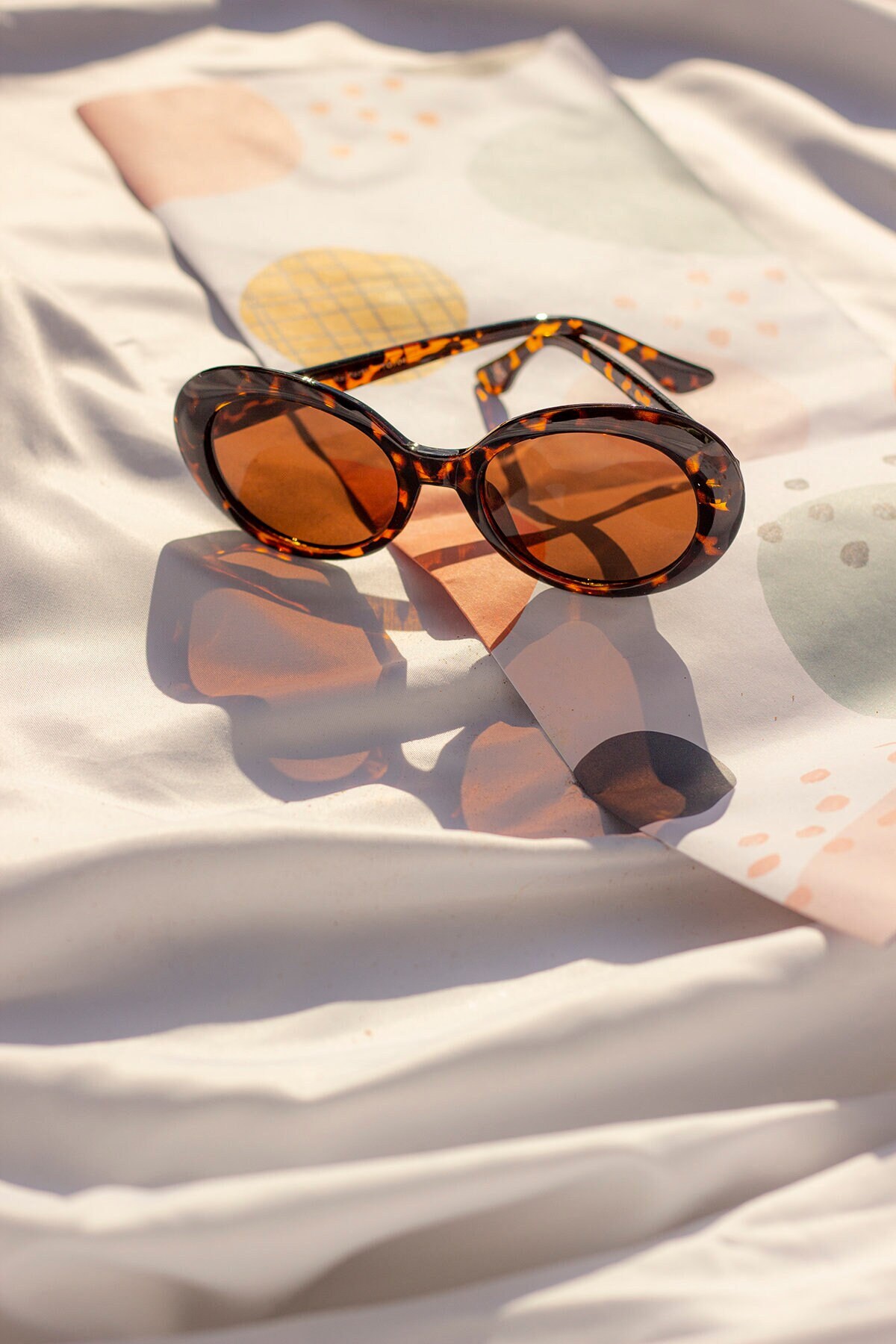 Tortoise Shell Rounded Oval Retro Style Sunglasses - Etsy