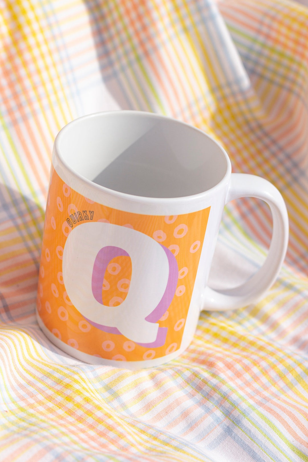 Colourful Alphabet Letter Mug - Etsy