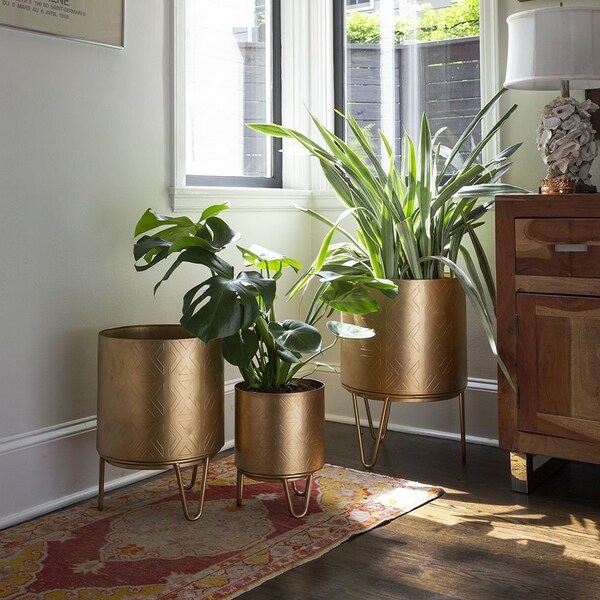 Gold Planter - Etsy