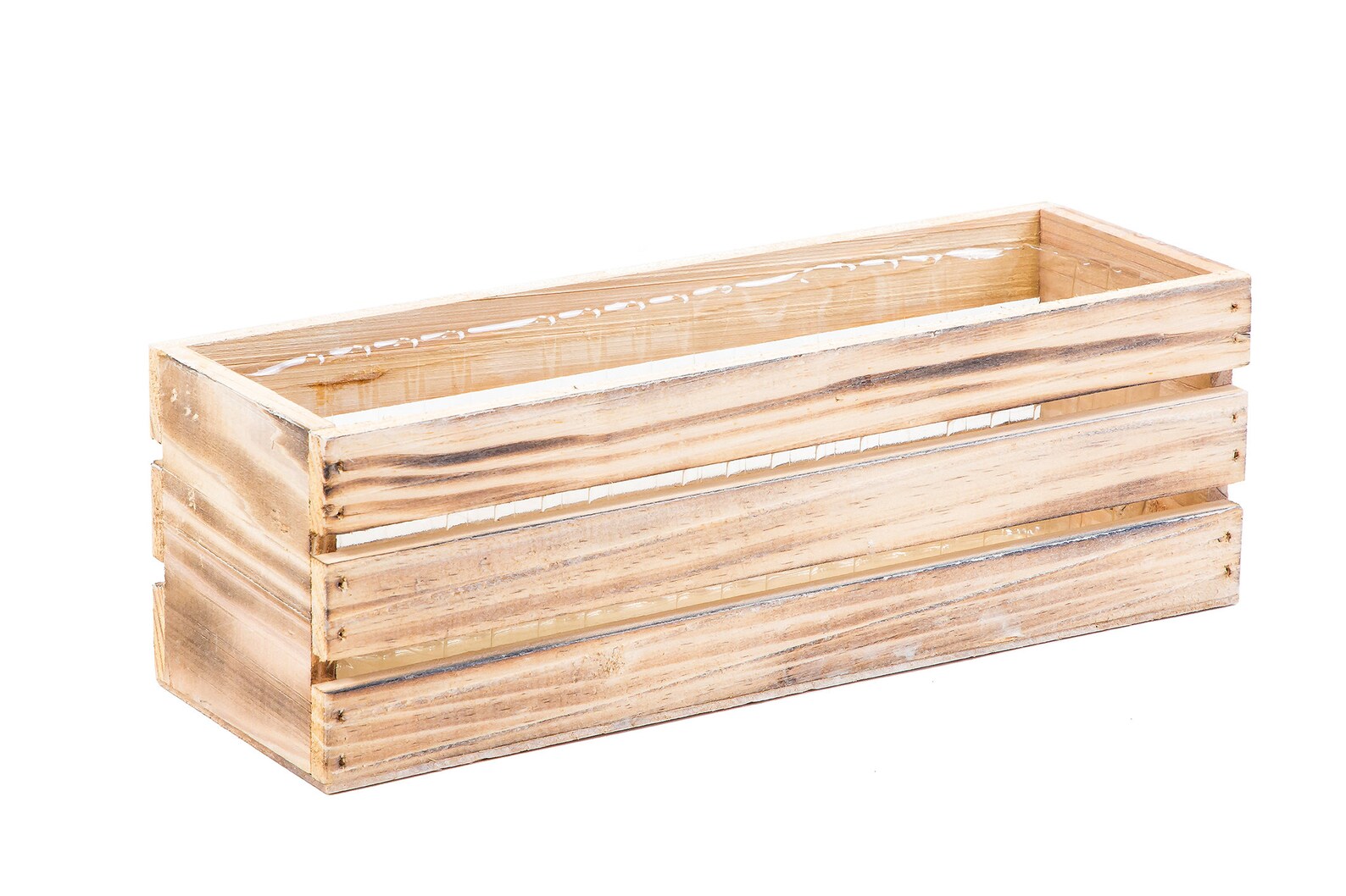 12 X 4 Wood Planter Box W/ Plastic Liner Wine - Etsy