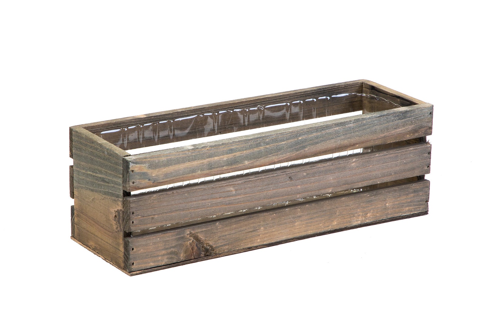 12 X 4 Wood Planter Box W/ Plastic Liner Wine - Etsy