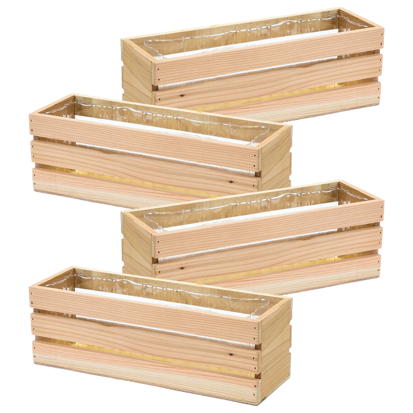 12 X 4 Wood Planter Box W/ Plastic Liner Wine - Etsy