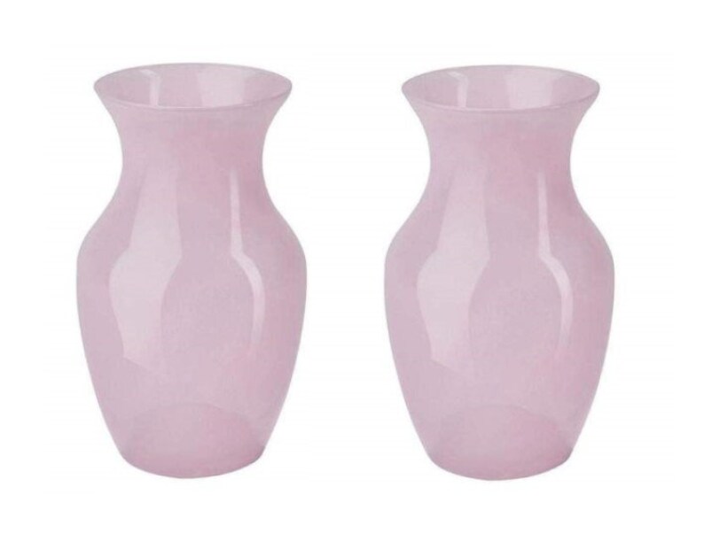 8 Inches Glass Rose Vase Available in 5 Colors sell by Set | Etsy