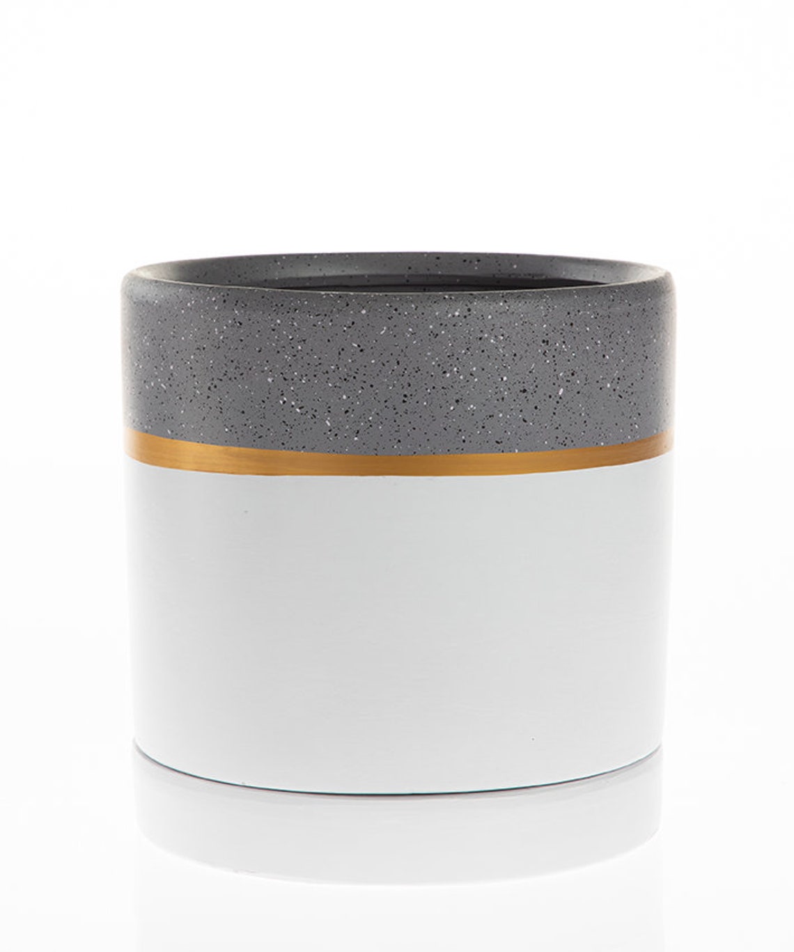 Chrissy Ceramic Pot With Saucer Ceramic Pot CR6360GR OR - Etsy
