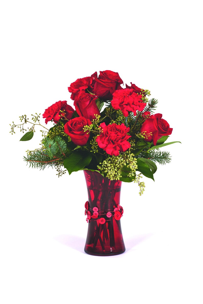 8 Inches Gathering Vase Glass Rose Vase available in 5 - Etsy