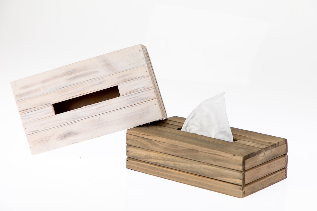 Wooden Tissue Box Cover ( 9.75"x5.5"x3") Tissue Box Cover for ...
