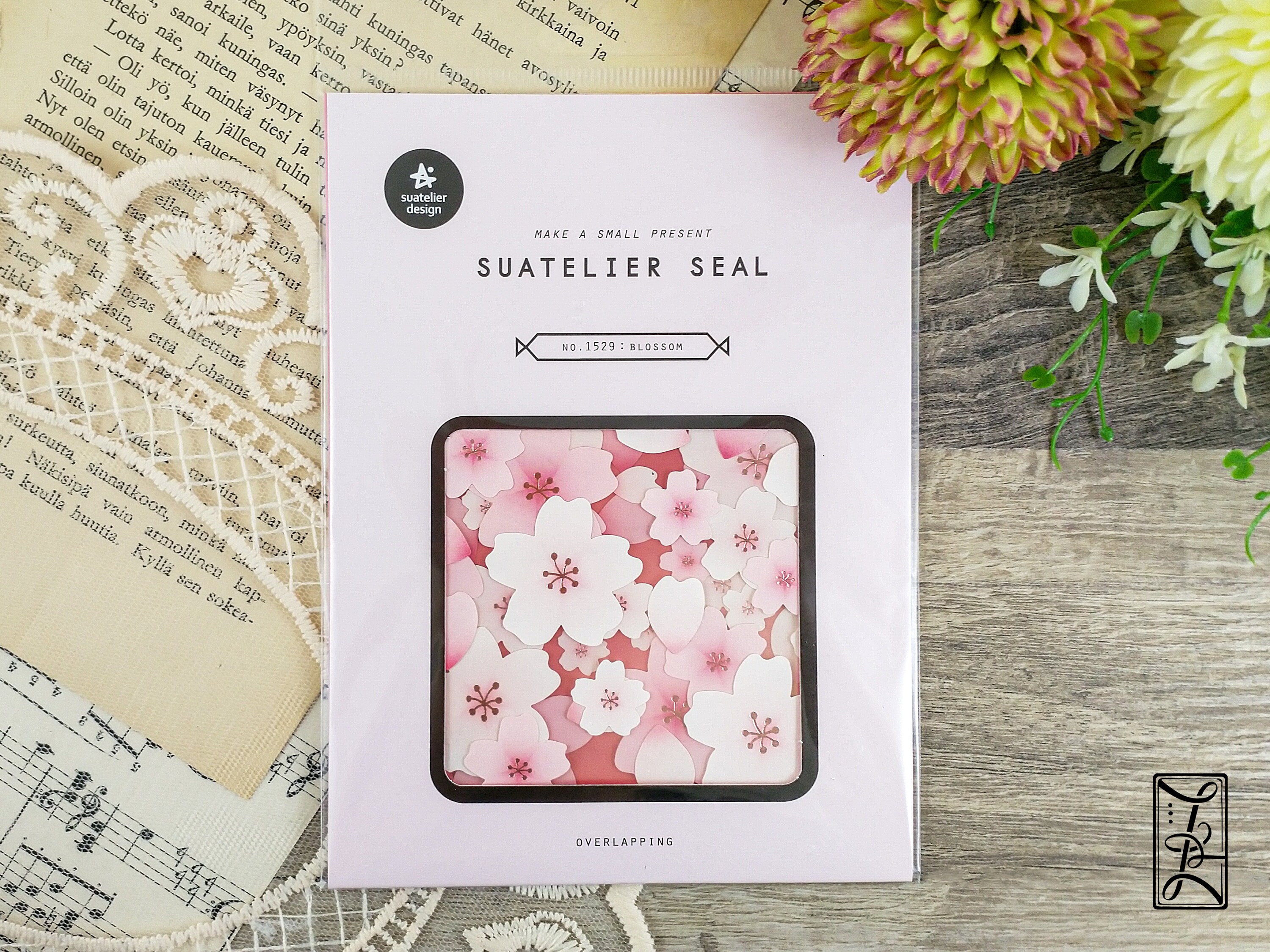 Suatelier Overlapping Stickers Cherry Blossom | Etsy