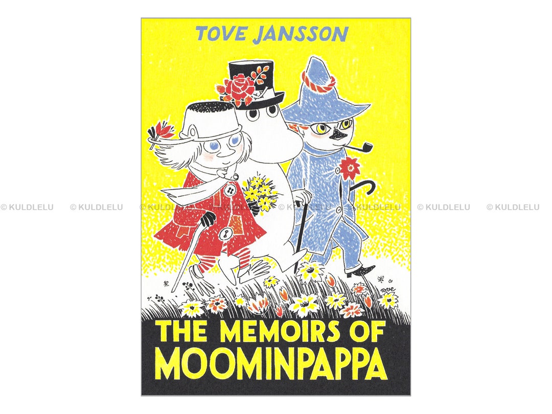 Moomin Postcard Bookcover the Memoirs of Moominpappa - Etsy