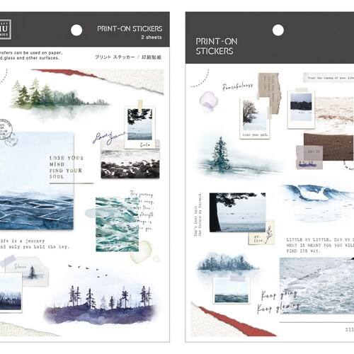 MU Print-on Stickers 180 Calm | Etsy