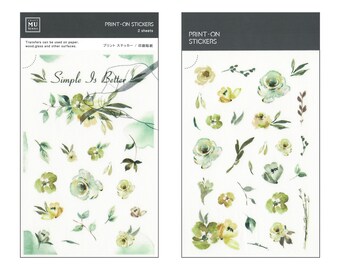 MU Print-on Stickers 189 Letters From Nature - Etsy