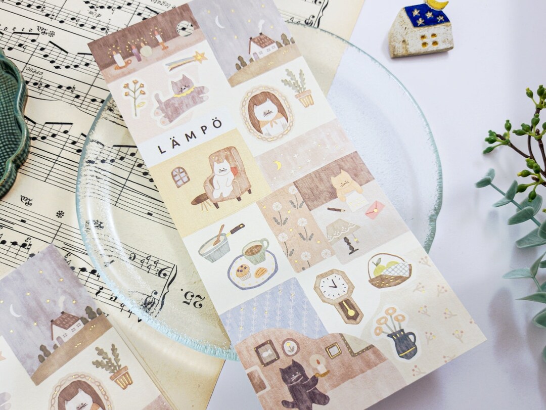 Mindwave Stickers Lämpö Cat and Night - Etsy