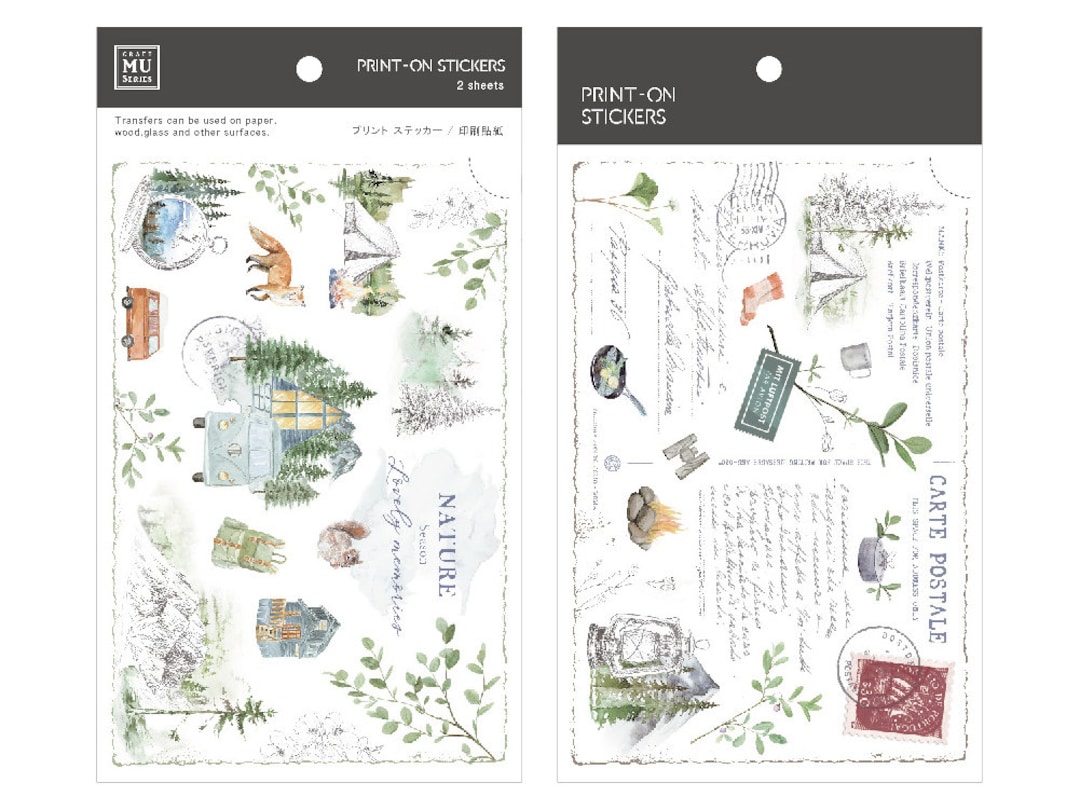 MU Print-on Stickers 189 Letters From Nature - Etsy