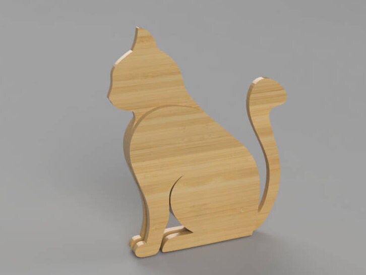 Cat Vector for Laser Cutting Plan CNC, Three Layers, Instant Download ...