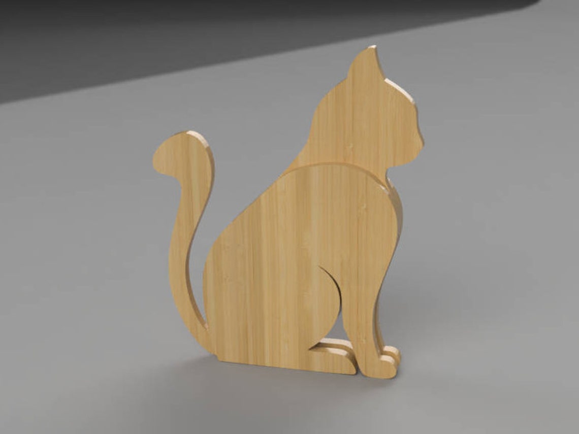 Cat Vector for Laser Cutting Plan CNC, Three Layers, Instant Download ...