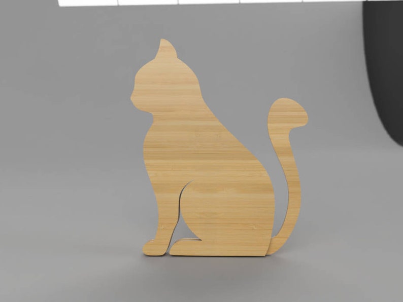 Vecteur de chat pour Plan de découpe Laser CNC, trois couches ...