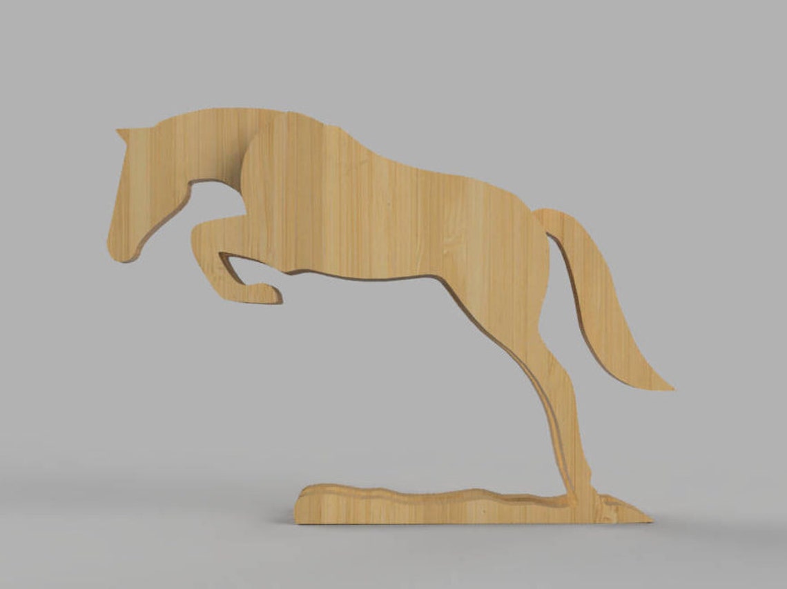 Horse Pattern Vector for Laser Cutting CNC, Three Layers, Instant ...