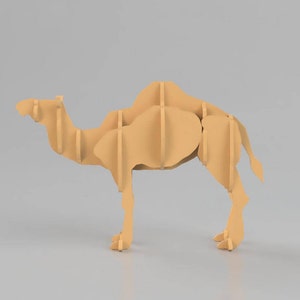 Camel 3D Vector for Laser Cutting CNC, Instant Download - DXF - Etsy