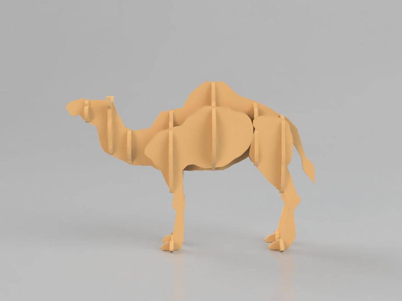 Camel 3D Vector for Laser Cutting CNC, Instant Download - DXF - Etsy