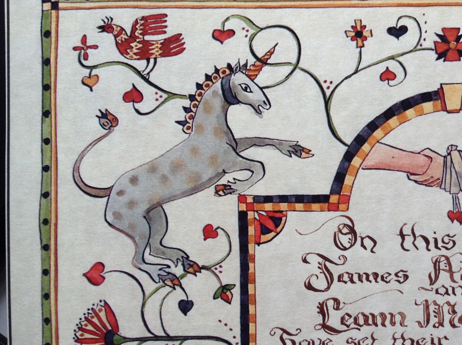 Medieval Marriage Certificate Custom Finished for Weddings or Hand ...