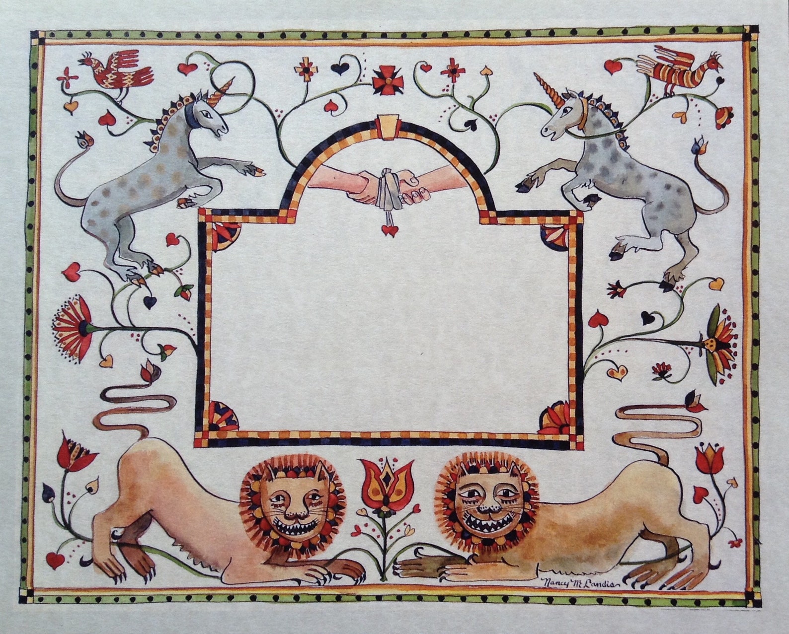 Medieval Marriage Certificate Custom Finished for Weddings or Hand ...