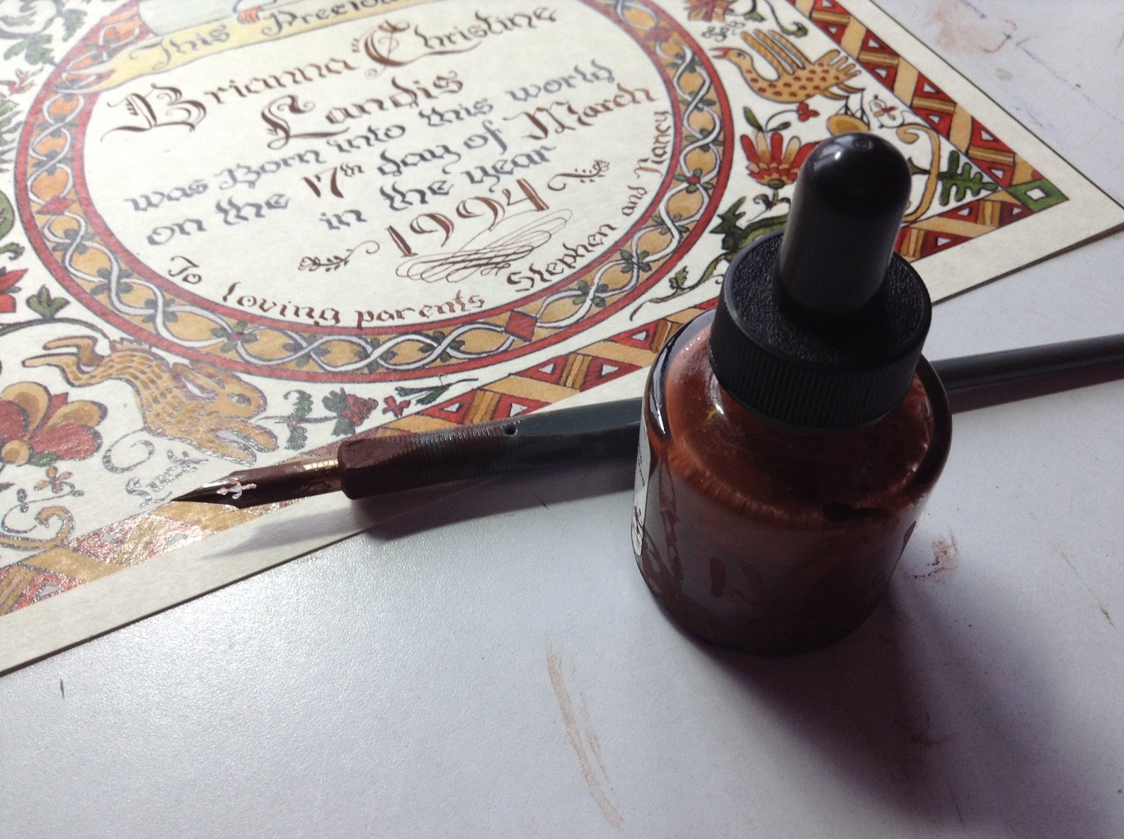 Medieval Marriage Certificate Custom Finished for Weddings or Hand ...