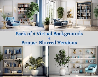 Zoom Virtual Backgrounds Backdrop Modern Office Background MS Teams ...