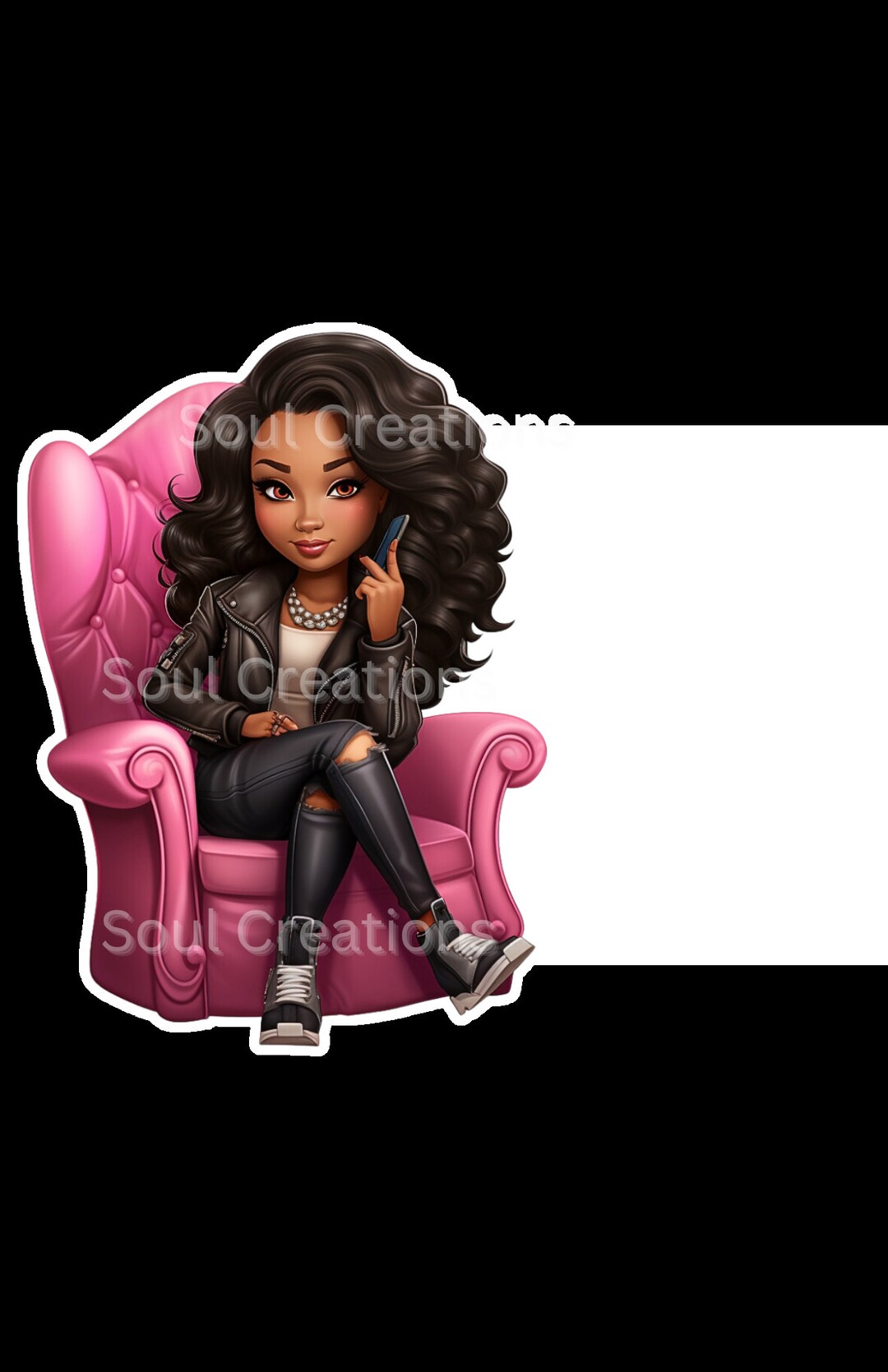 Digital Download | Its a Vibe Diva Label | Clipart, Black Woman PNG ...