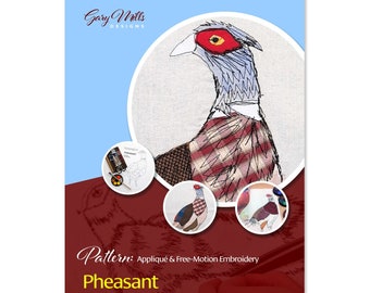 Pheasant Applique - Etsy