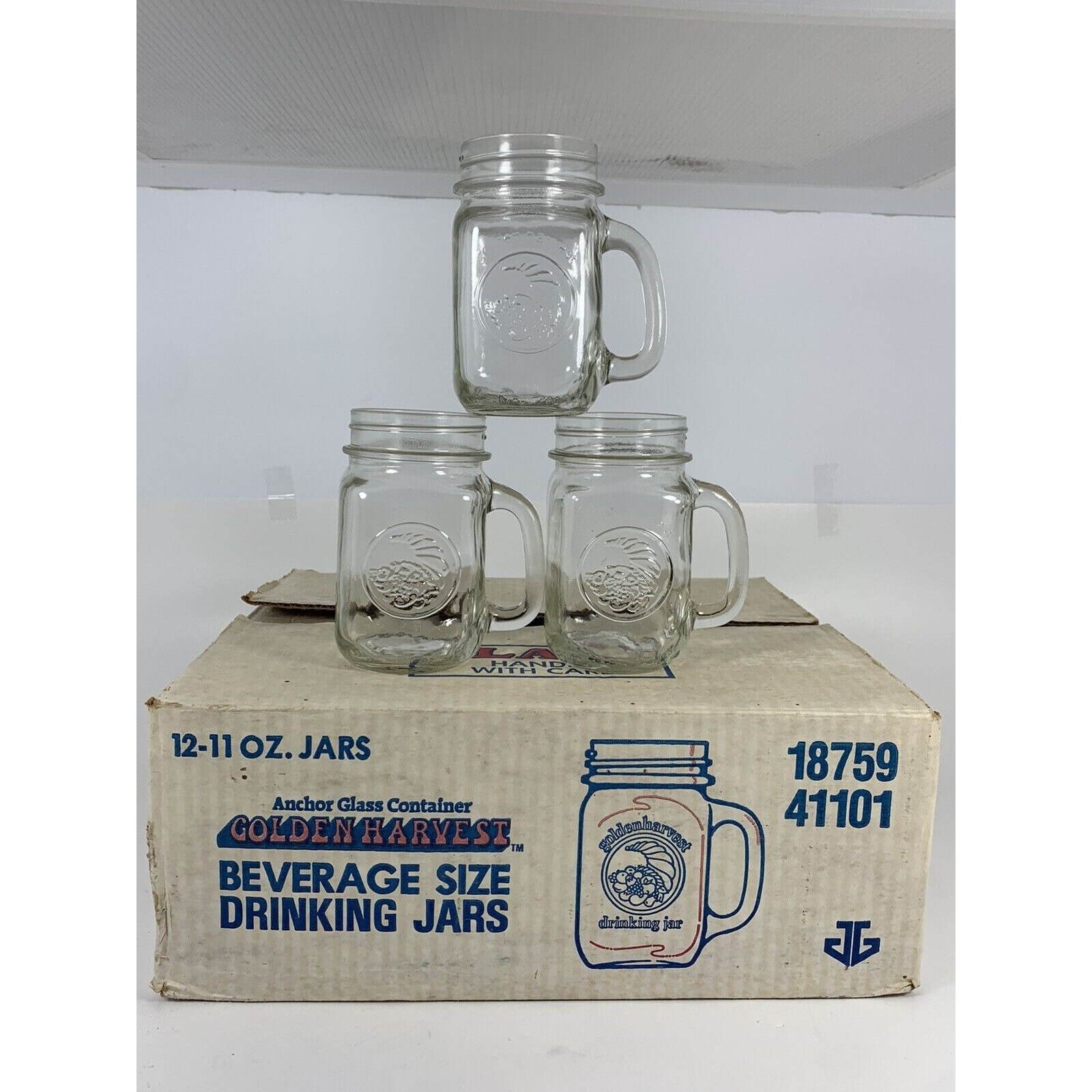 Set of 12 Vintage Golden Harvest Redneck Drinking Glass Jars - Etsy
