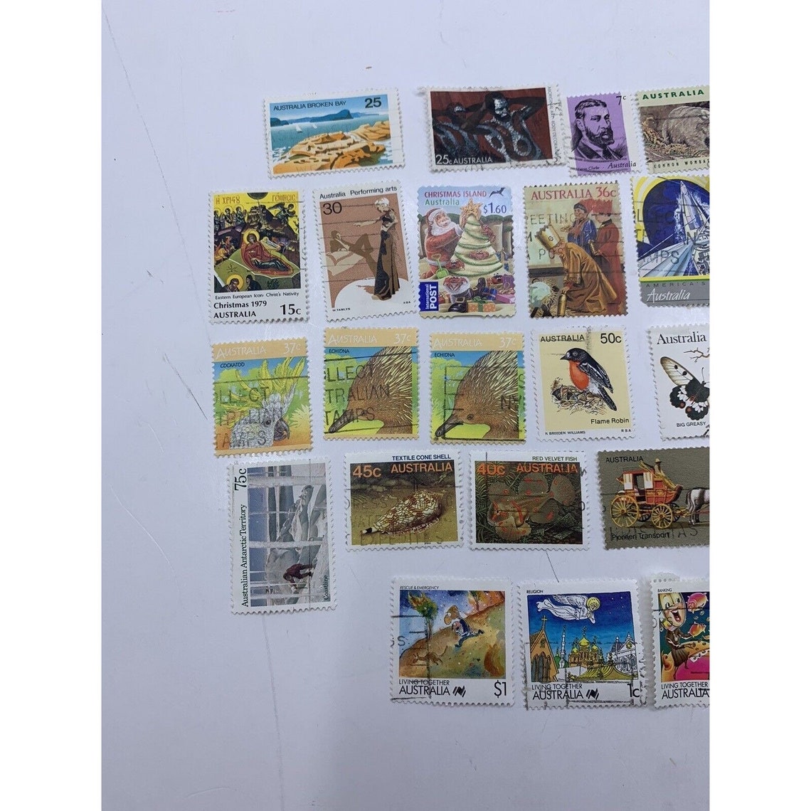 Lot of Vintage Postage Postal Stamps From Australia - Etsy