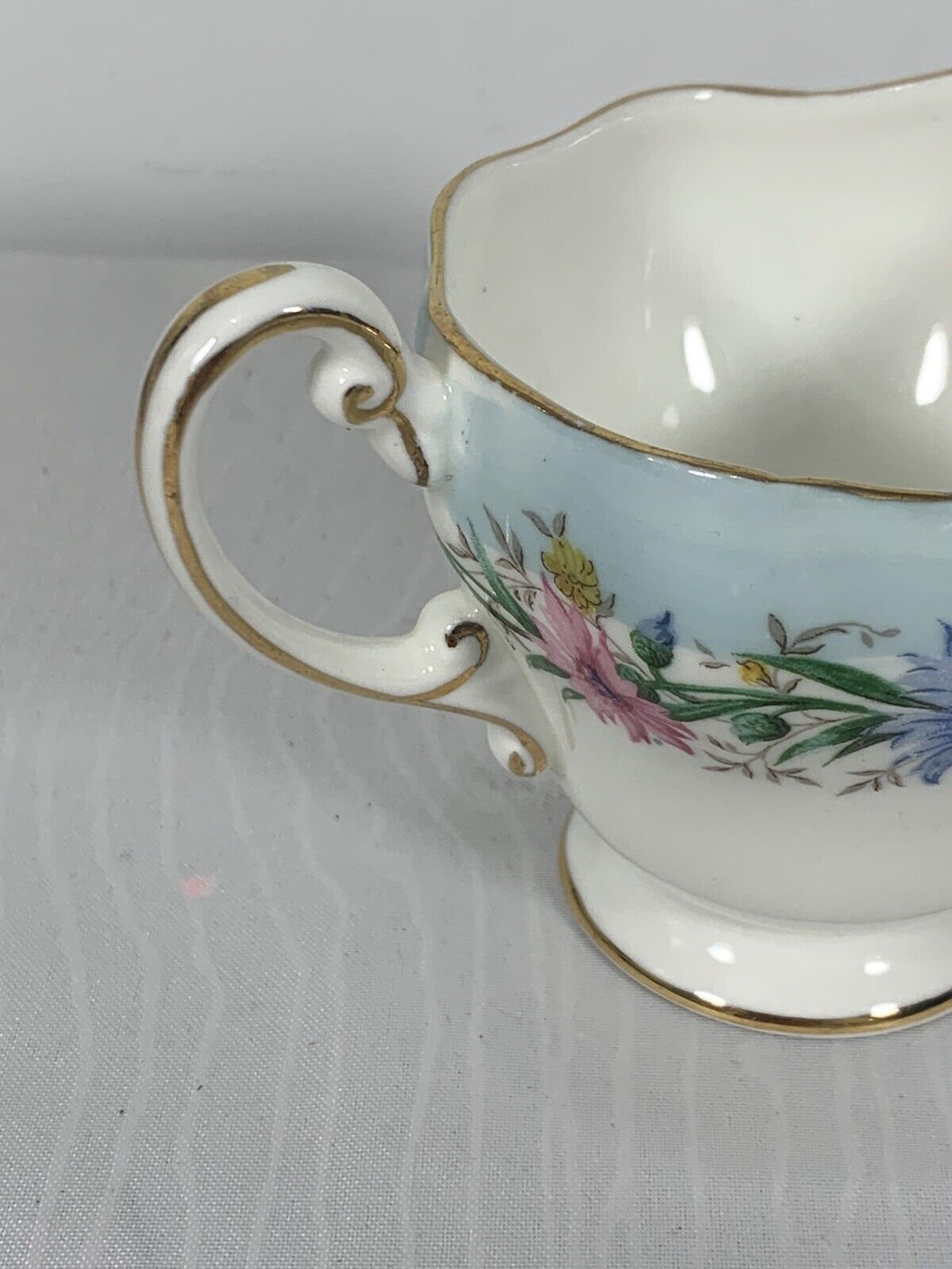 VINTAGE Foley China England Cornflower Cream & Sugar Set - Etsy