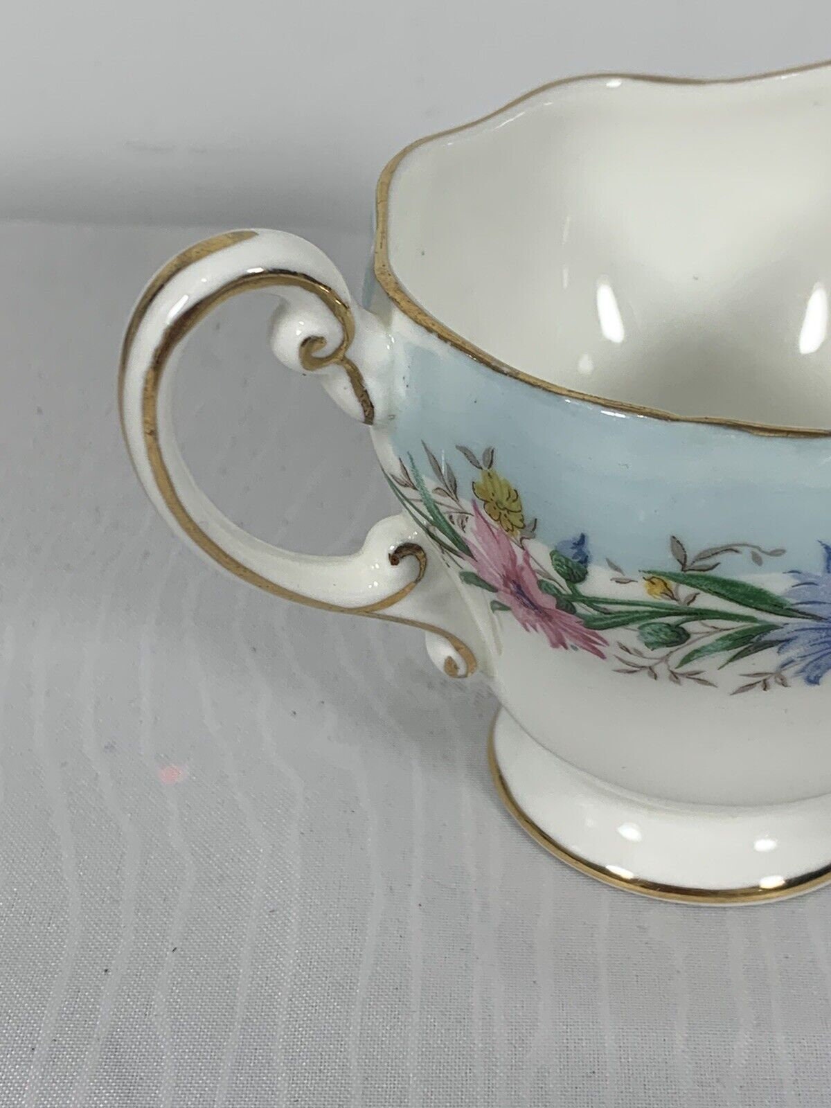 VINTAGE Foley China England Cornflower Cream & Sugar Set - Etsy