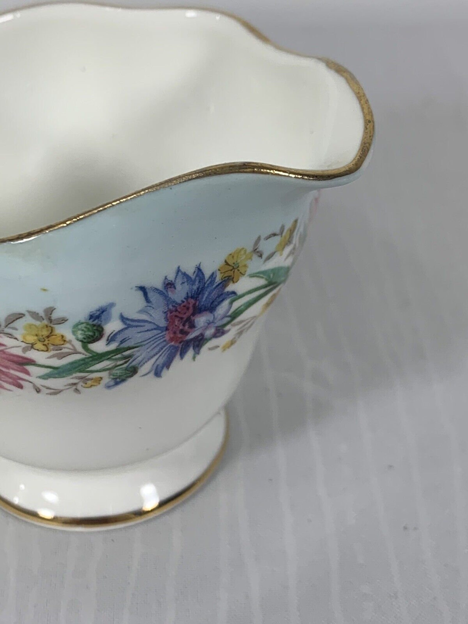 VINTAGE Foley China England Cornflower Cream & Sugar Set - Etsy