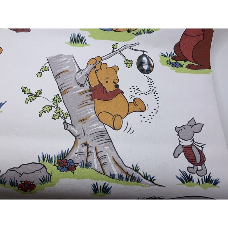 VINTAGE - Roll of Winnie the Pooh Wallpaper (rare Pattern) - Etsy