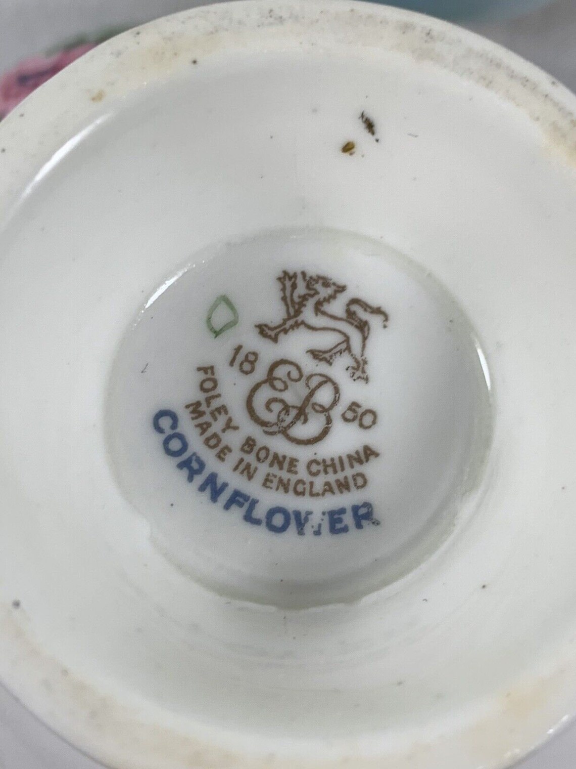 VINTAGE Foley China England Cornflower Cream & Sugar Set - Etsy