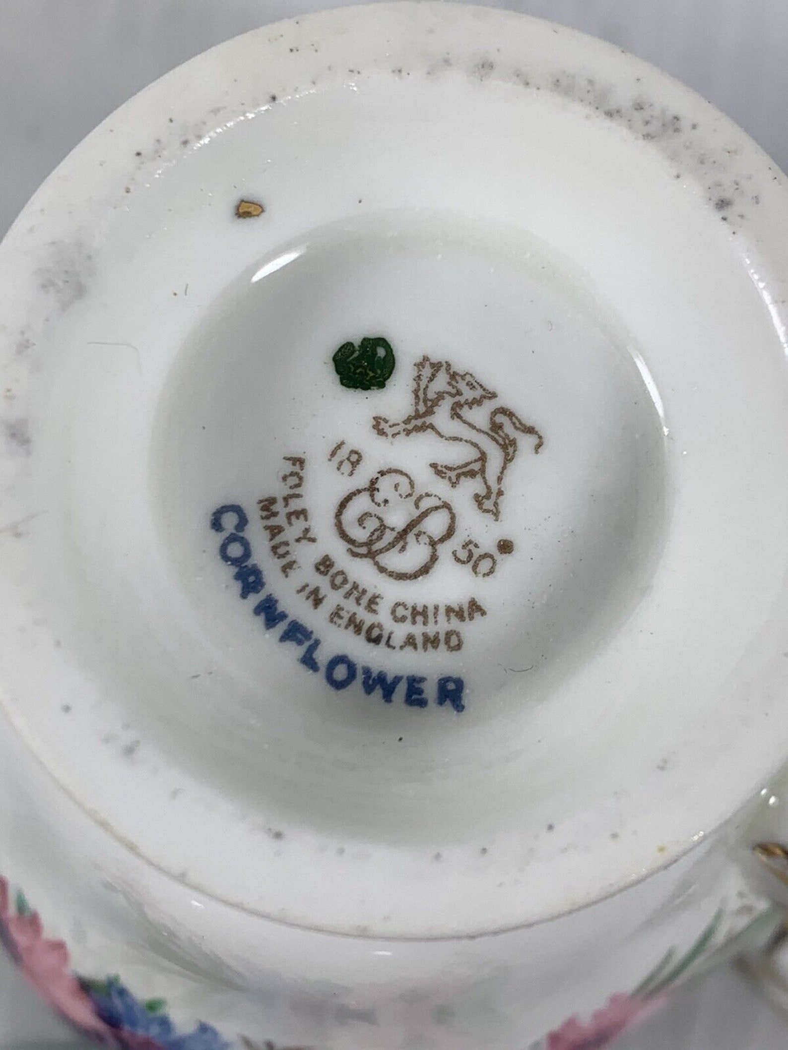 VINTAGE Foley China England Cornflower Cream & Sugar Set - Etsy