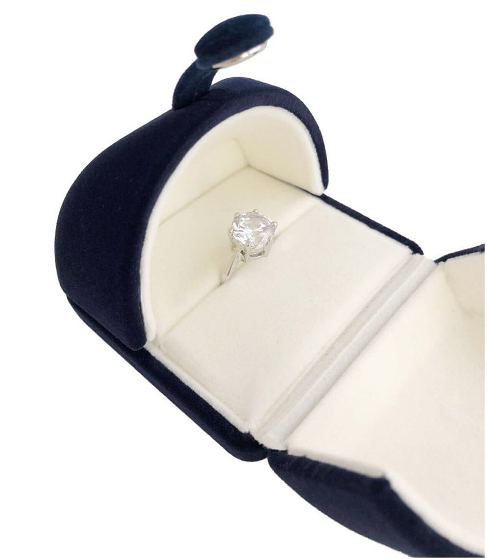 Luxurious Velvet Ring Box for Engagement Diamond Wedding - Etsy