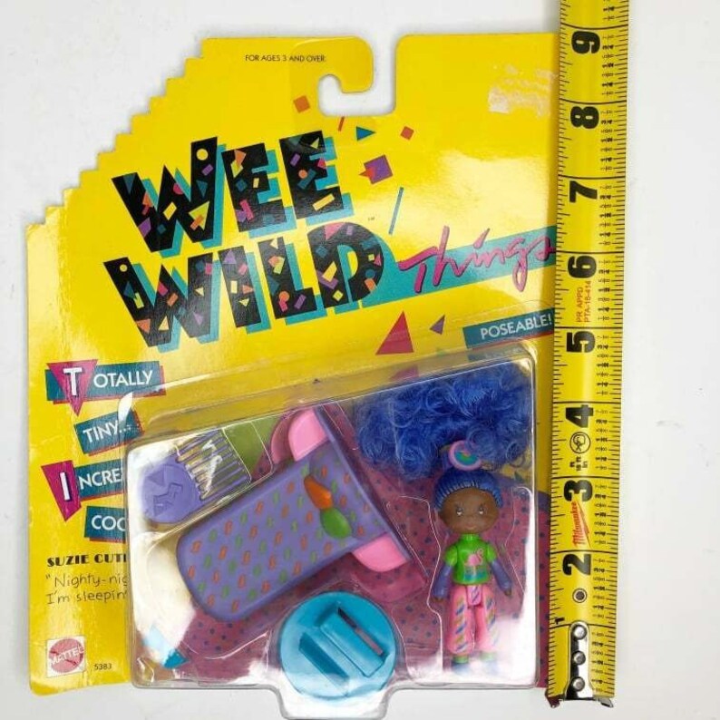 Vintage WEE WILD Things Suzie Cutie Doll Mattel 1987 Black African ...