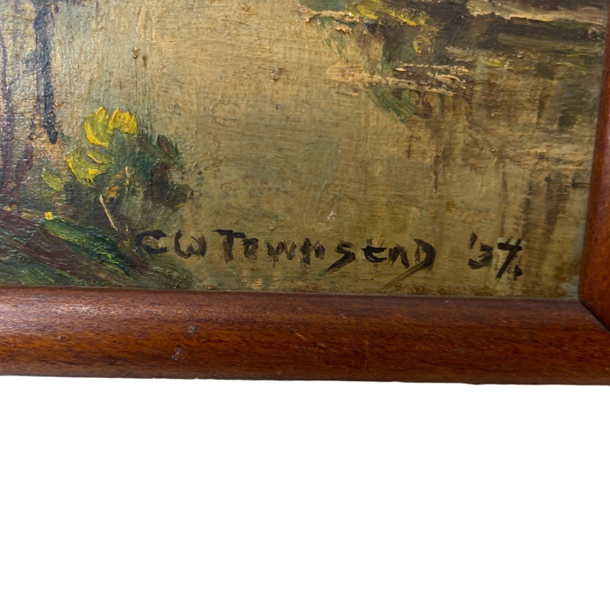 C. W. Townsend Original Oil Painting Listed Artist Woodstock NY Signed ...