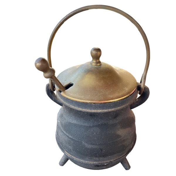 Antique Cast Iron Fire Starter Cauldron Pot - Etsy