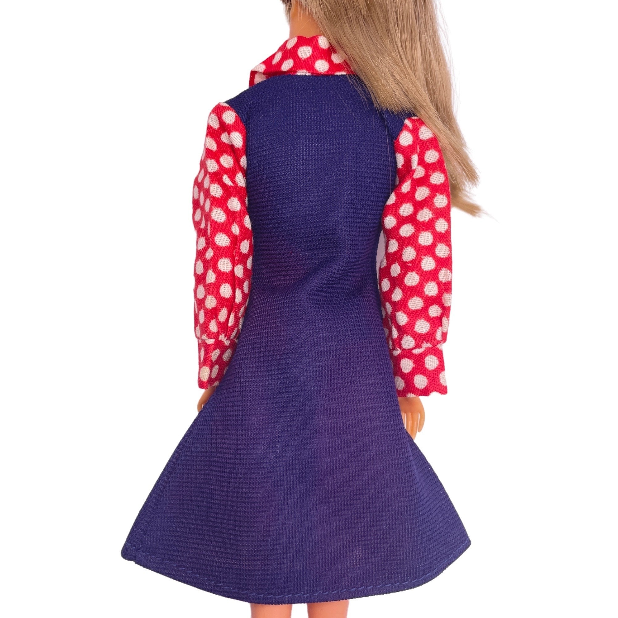 Vintage Barbie Clone Marsha Brady Dress Mod Red White Blue - Etsy