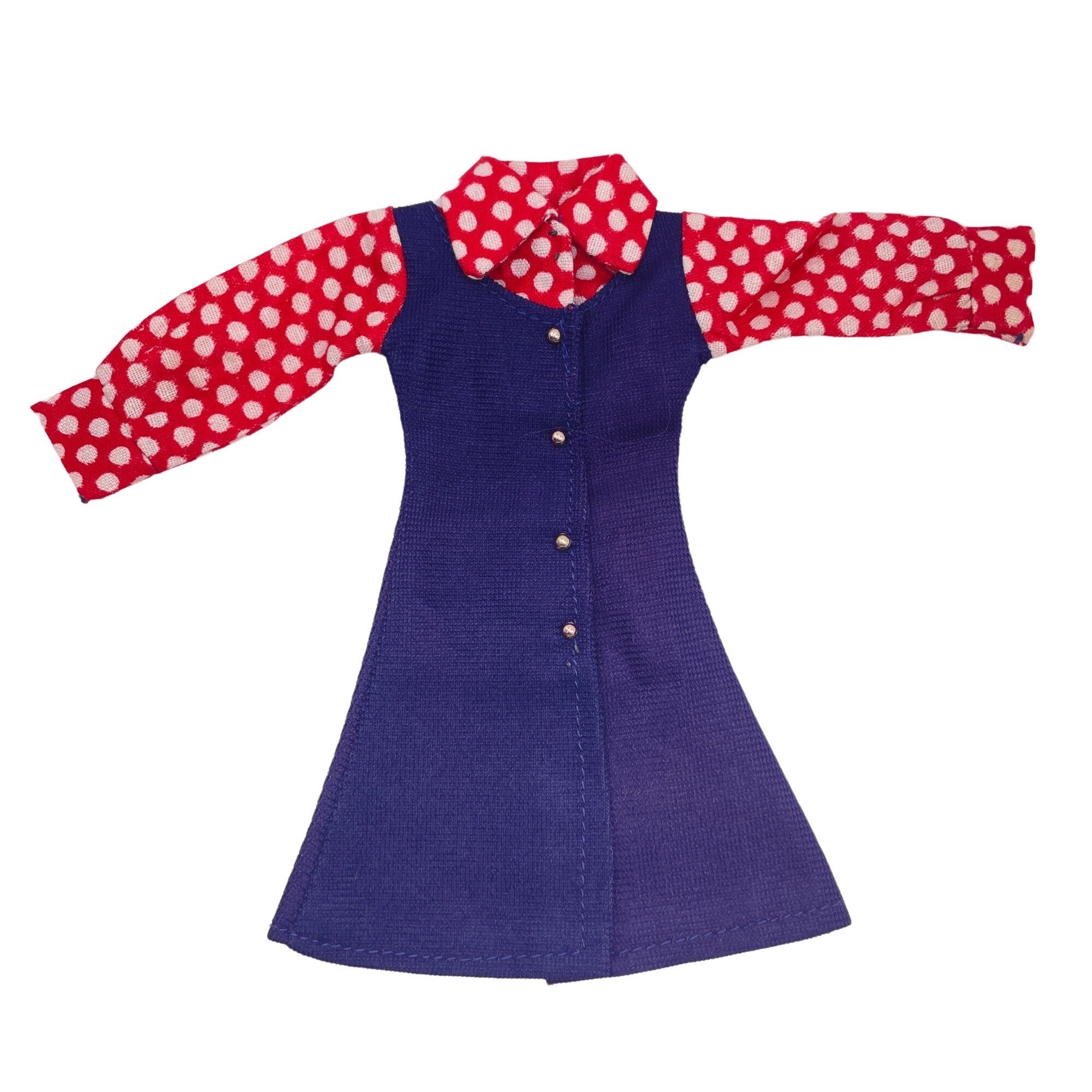 Vintage Barbie Clone Marsha Brady Dress Mod Red White Blue - Etsy